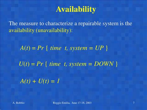 Ppt Dependability And Maintainability Theory And Methods Part 2 Repairable Systems