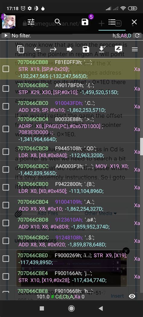 Help Offset Pointers Help Gameguardian