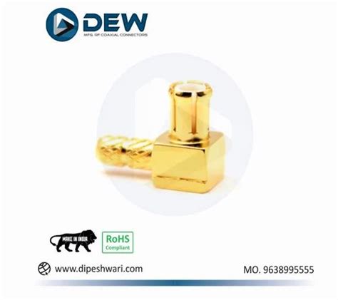 Mcx Connector Gold Brass Bronze Beryllium Copper At ₹ 100 In Ahmedabad