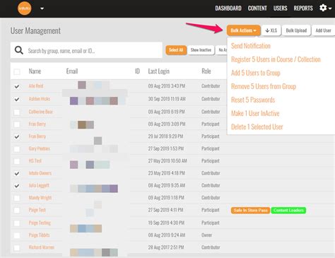 Bulk Actions