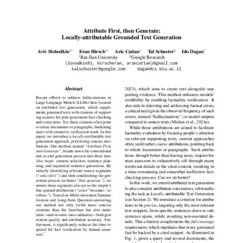 attribute first then generate locally attributable grounded text