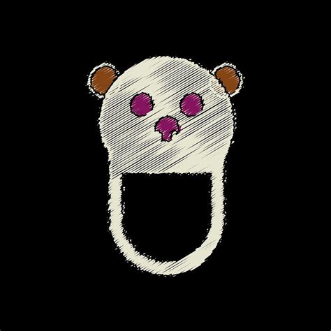 플랫 음영 스타일 아이콘 테디 베어 턱받이 벡터 Eps Ai Uidownload