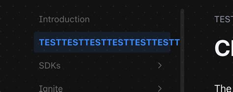 Pages With Long Names Dont Overflow Correctly On The Sidebar · Issue