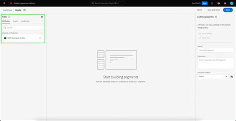 세그먼트 빌더 Ui 안내서 Adobe Experience Platform
