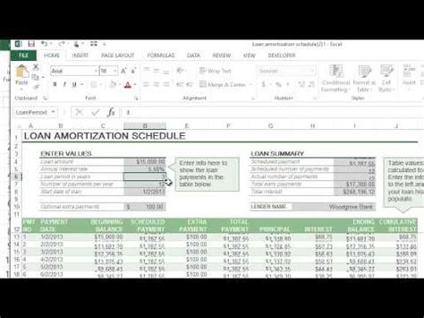 Microsoft Excel Loan Calculator Templates YouTube