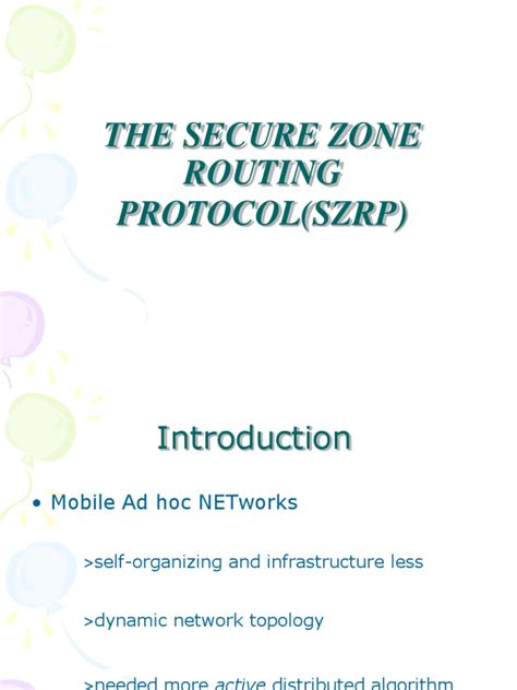 The Secure Zone Routing Protocol Szrp 1 Pdf Routing Network Packet