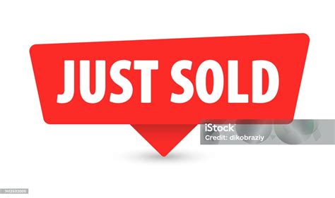 그냥 판매 배너 음성 거품 레이블 스티커 리본 템플릿 벡터 스톡 일러스트 레이 션 검은색에 대한 스톡 벡터 아트 및 기타 이미지