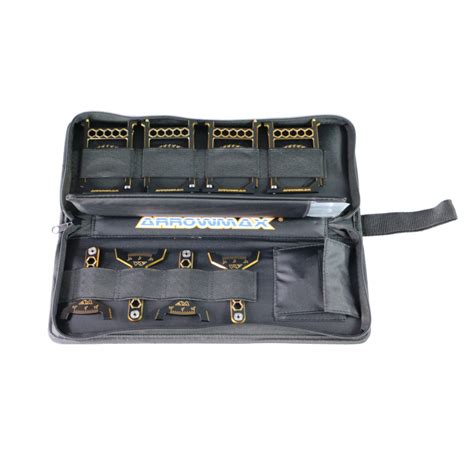 ArrowMax Black Golden Set Up System For 1 10 On Road Cars With Bag