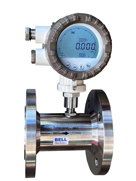 Liquid Flow Turbine Meter 100mm ID Range 20 200 M3 Hr Economy