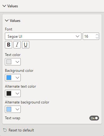 Power Bi 2023 Table Formatting