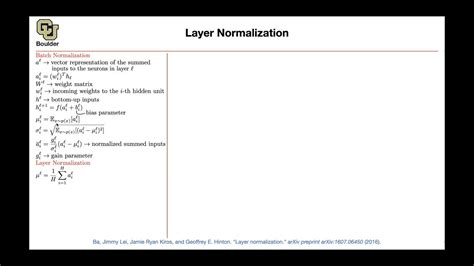 Layer Normalization Lecture 63 Part 2 Applied Deep Learning YouTube