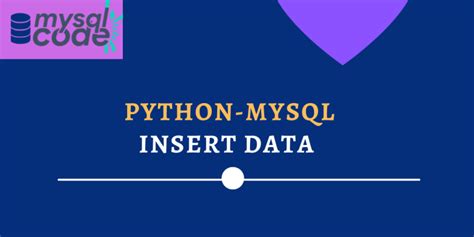 Python Mysql Insert Data Mysqlcode