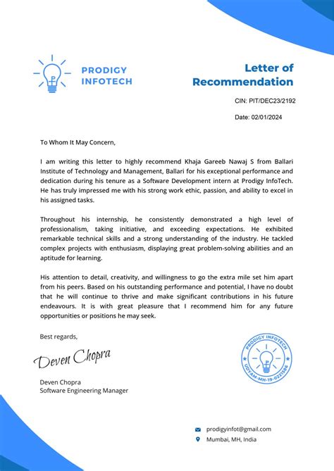 Khaja Gareeb Nawaz S On Linkedin Prodigy Completed Softwaredevelopmentinternship