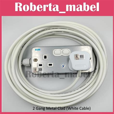 Heavy Duty Extension Metal Clad Extension Trailing Socket Extension Wire 1 Gang 2 Gang 40 016