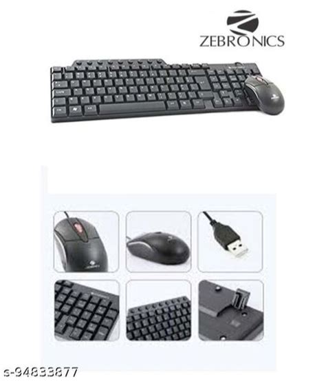 Zebronics Judwaa 555 Usb Wired Mouse And Keyboard And Mouse Combo For Computer Laptop At ₹ 399