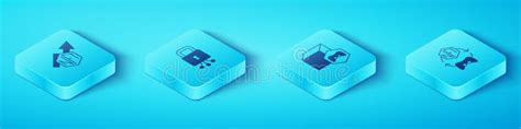 set isometric nft growth bar chart cyber security digital crypto and
