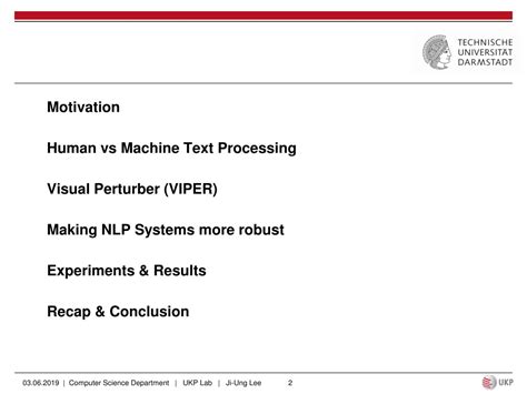 Ppt Text Processing Like Humans Do Visually Attaćking ӓnḓ Shiອlding