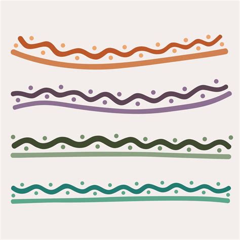 Ornamental Wavy Lines And Dots 11150574 Vector Art At Vecteezy