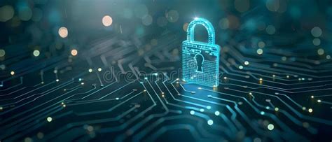 Secure Digital Fortress Minimalist Cyber Protection Concept Cybersecurity Digital Fortress