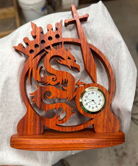 My Son Has Been Begging Me For A “dragon Clock” For A Few Weeks Made