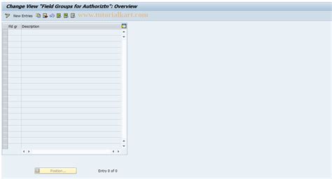 REOROF0103 SAP Tcode OF Field Groups For Authorization