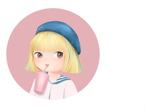 头像风格插画设计作品 设计人才灵活用工 设计dna