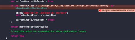 Swift3 Uiapplicationlaunchoptionsshortcutitemkey Not There In Swift 3