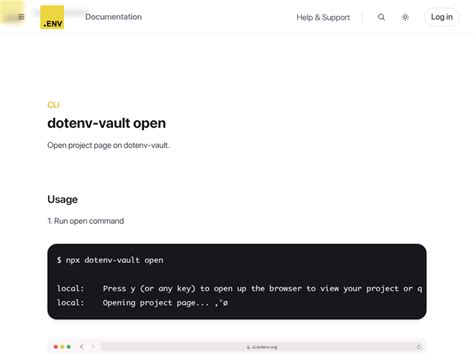 Dotenv Vault Open Dotenv 繁體中文