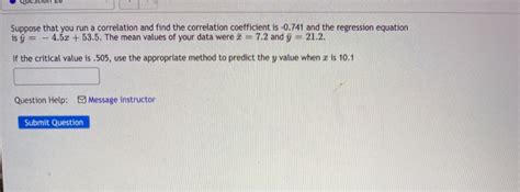 Solved Suppose That You Run A Correlation And Find The Chegg