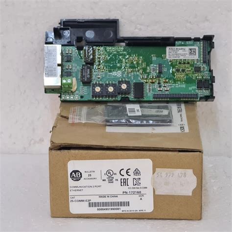 Allen Bradley 25 Comm E2p Ser A Ethernet Ip Communication Adaptor Dual Port 337 74 Picclick Ca