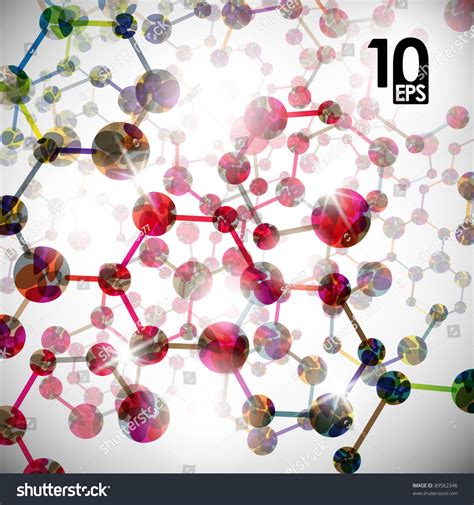 Eps10 Molecular Structure Abstract Background Stock Vector Royalty Free 89562346 Shutterstock