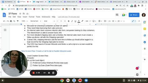 Sf Flows Create A Call Script To Handle Inbond Calls Part 1 Youtube