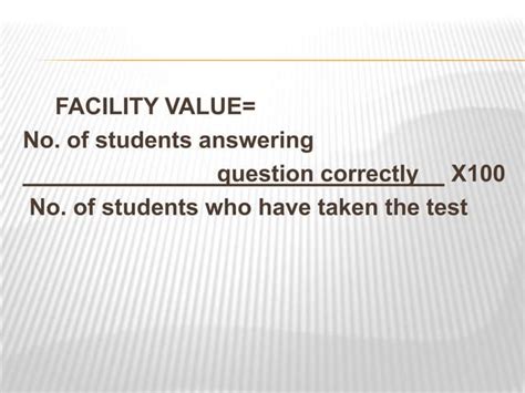 Item Analysis Ppt Pptx Standardized Testing Educational Assessment