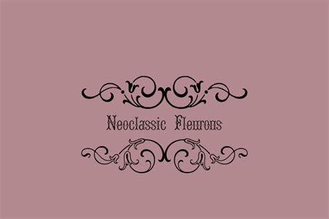 Neoclassic Fleurons Free Font Free Download
