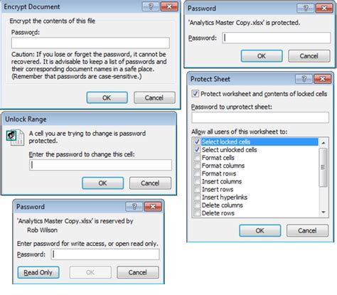 How To Password Protect Excel Spreadsheets Worksheets Or A Cell Range In Excel 2007 And Excel