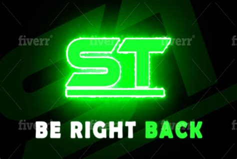 Create Animated Brb Offline Screen Intro For Twitch By Doctordeej