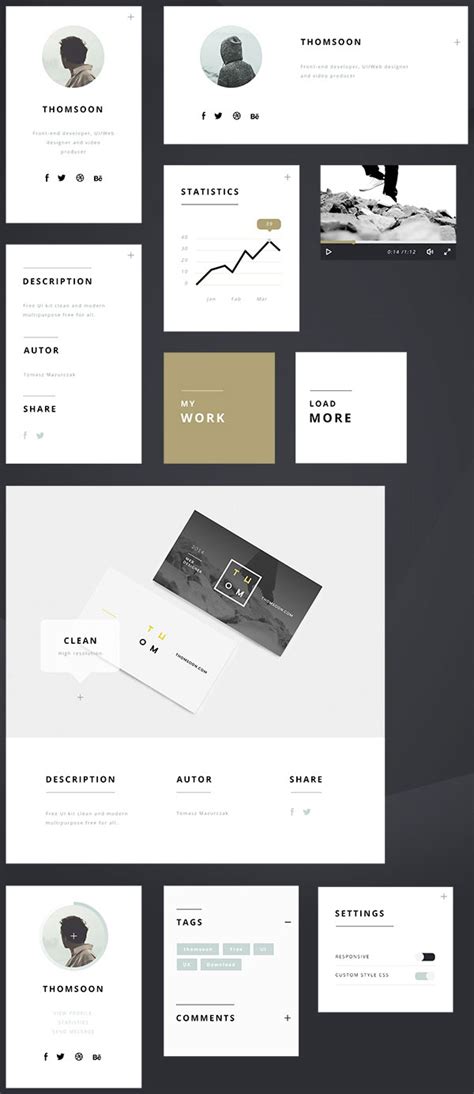 Adobe Photoshop UI Kit For Free Download