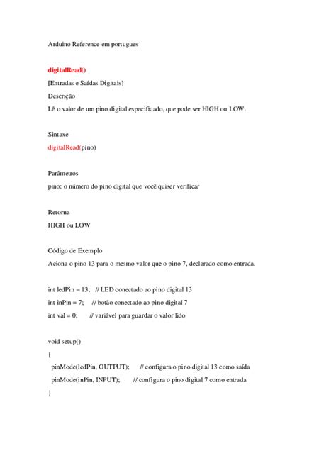 Pdf Arduino Reference Em Portugues Compress