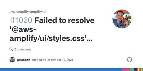 failed to resolve aws amplify ui styles css when using parcel or vite · issue 1020 · aws