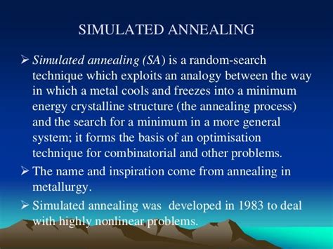 optimization simulated annealing