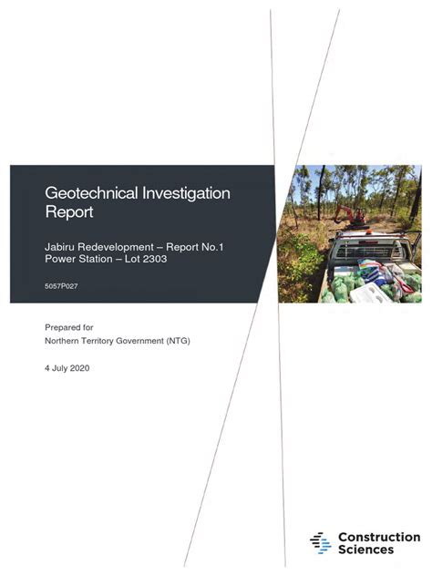 Geotechnical Investigation Report 04 06 2024 Pdf Geotechnical Engineering Groundwater