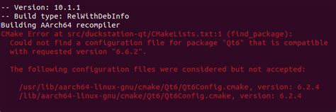 Ubuntu Cmake Build Cant Find Qt6 Library In Usrlocal Unix