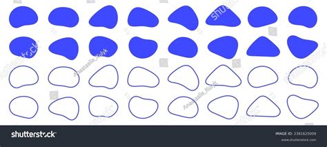 Amoeba Irregular Blob Shape Vector Illustration Stock Vector Royalty Free 2381625009