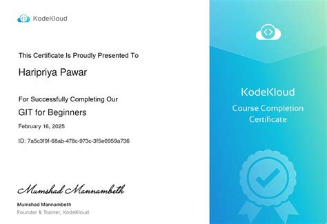 Git Versioncontrol Kodekloud Learning Certification Devops