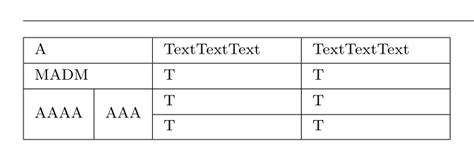 Tables How To Use Multirow In Multicolumn To Merge A Tabularx Cell