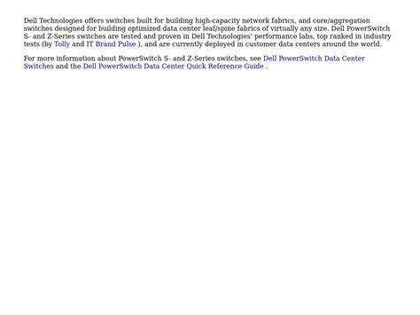 Networking Dell Powerswitch Data Center Switches Dell Powerscale And Nvidia Gpudirect