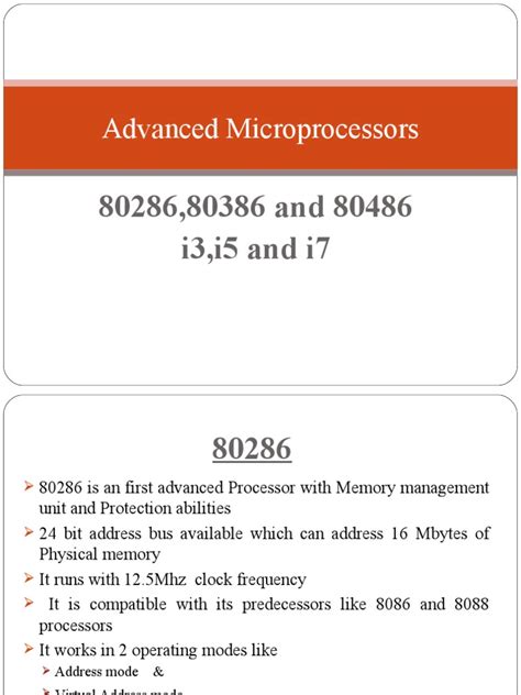 advanced microprocessors pdf central processing unit integrated circuit