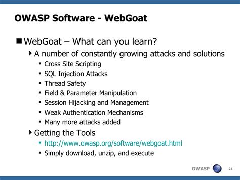 Introduction To Owasp Ppt