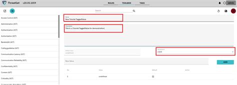 Managing Tagged Values Threatget Documentation