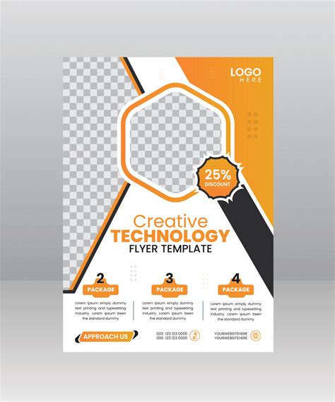 Creative Technology Flyer Template 16462806 Vector Art At Vecteezy